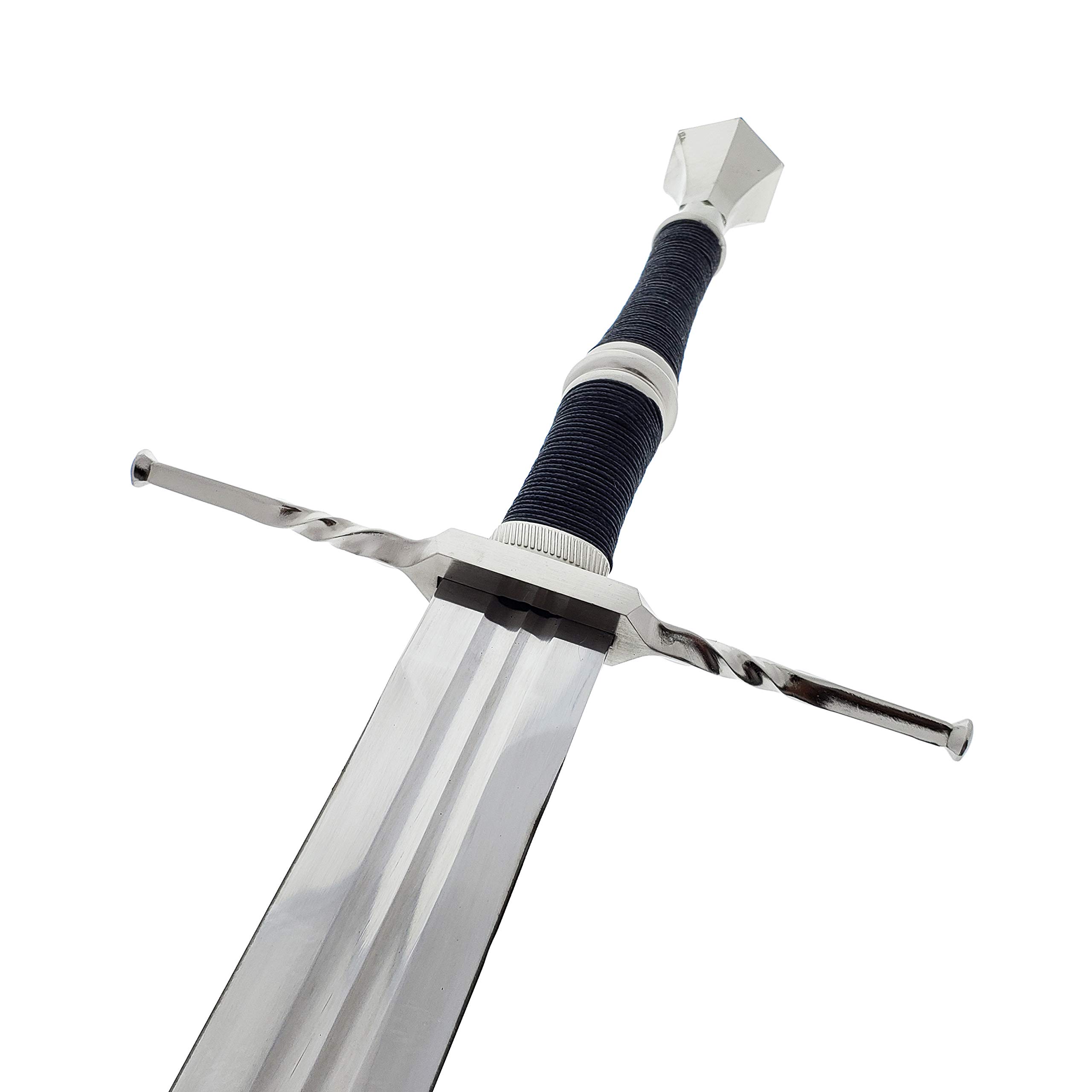 49" Medieval Sword Replica Two Hand Middle Ages Sword with Dull Blade ...