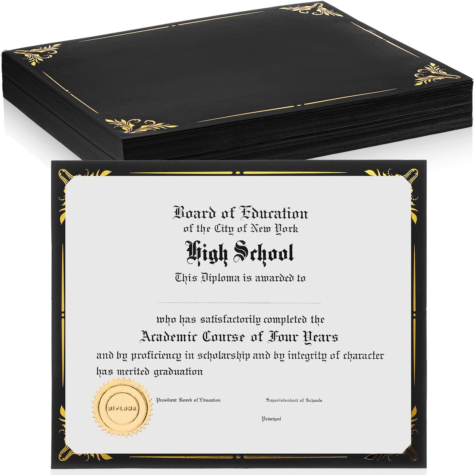 Amazon.com : 30 Packs Black Certificate Holders Diploma Holder Cover ...