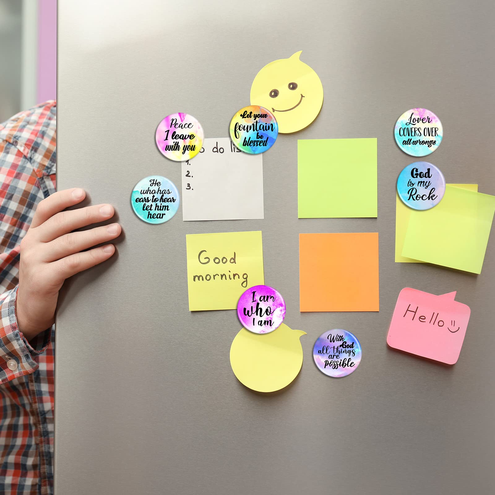 Snapklik.com : TOODOO 24 Pieces Inspirational Magnets Refrigerator ...
