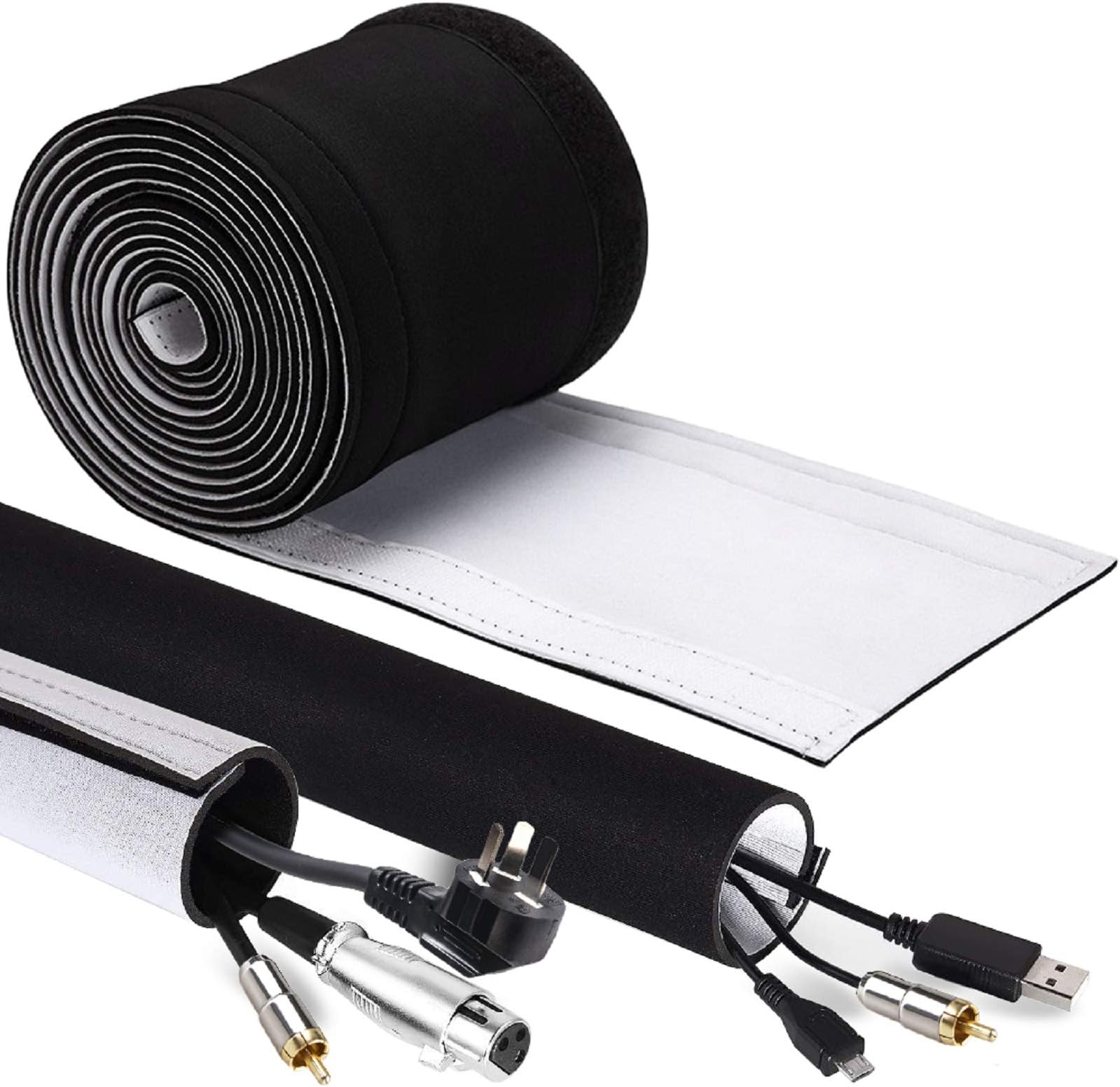 DOMAR® 3m Kabelschlauch selbstschließend & flexibel - Cable Sleeve für ...