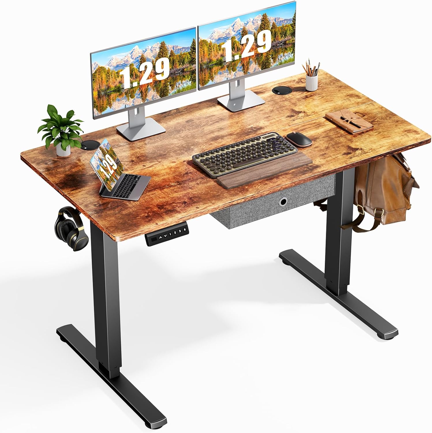 Amazon.com: Electric Standing Desk with Memory Preset, Standing Desk ...