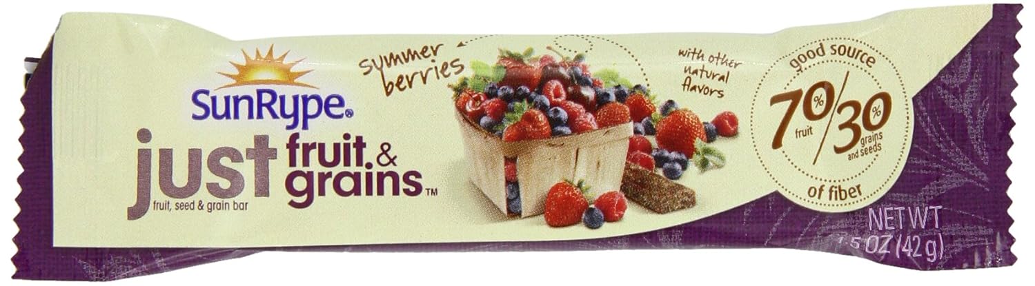 Amazon.com : Sunrype Fruit and Grain Bar, Berries, 1.5 Ounce (Pack of ...