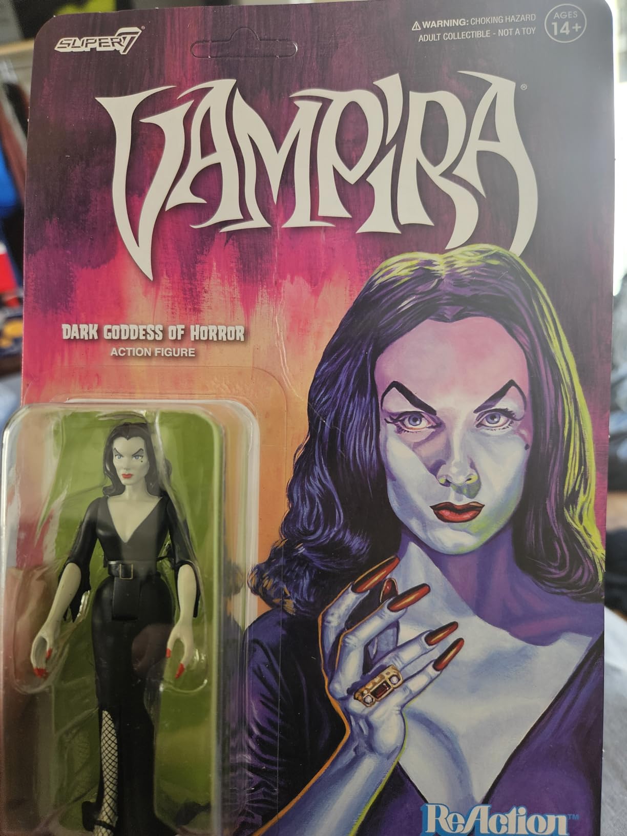 Super7 Vampira Dark Goddess of Horror - 3.75" Vampira Action Figure ...