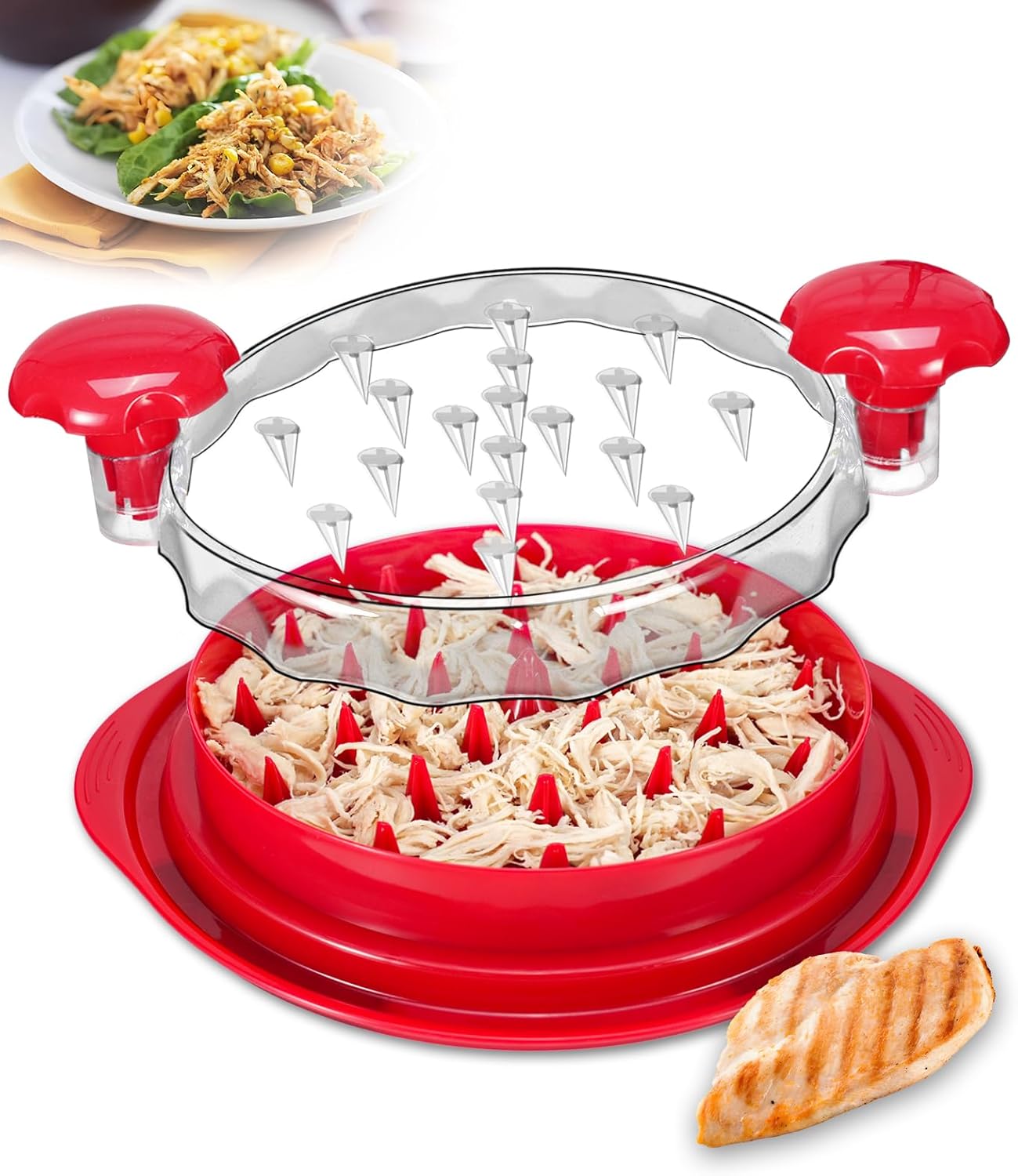 Amazon.com: Chicken Shredder Tool Twist, Visible Chicken Breast Grinder ...