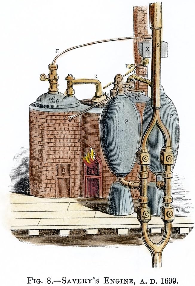 Amazon.com: Steam Engine 1698 Nthe First Commercially Successful Steam ...