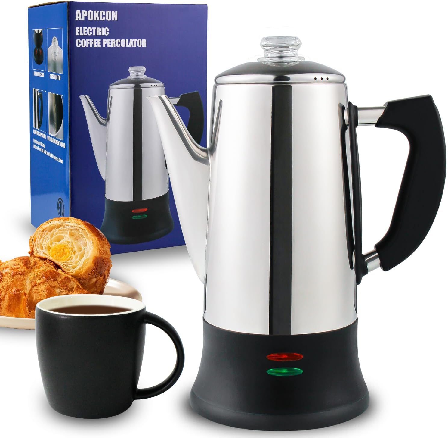 Amazon.com: Hamilton Beach 12 Cup Electric Percolator Coffee Maker ...
