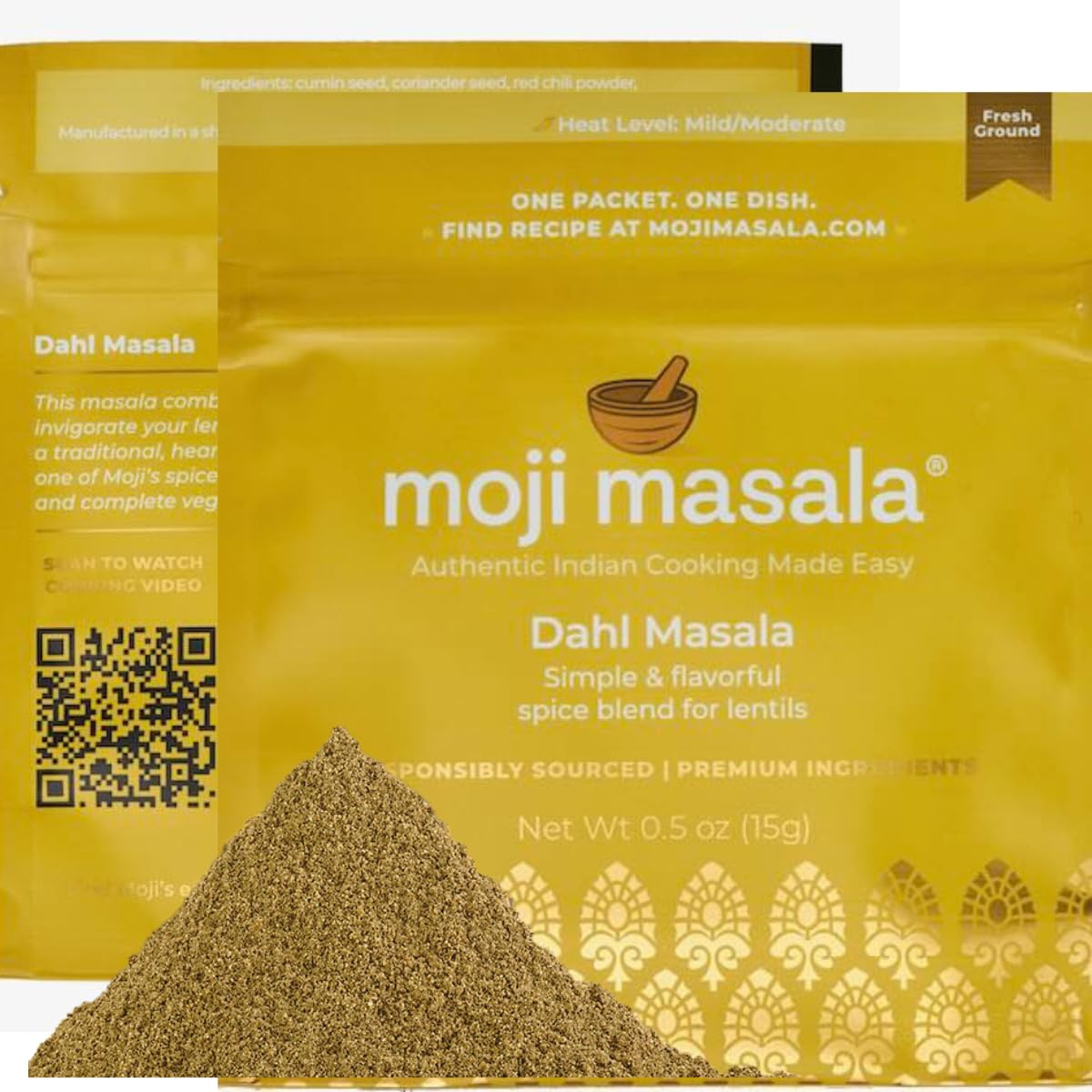 Amazon.com : moji masala Indian Spice Kits – Dahl Masala Spice Blend ...