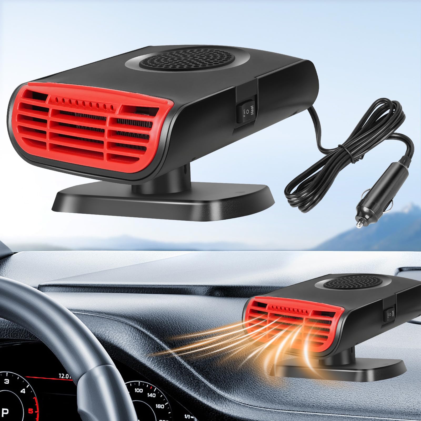 Amazon.com: 12V 150W Car Heater Car Heater Auto Heater Car Portable ...