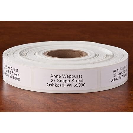 Amazon.com : Personalized Self-Stick Address Labels, Classic White ...