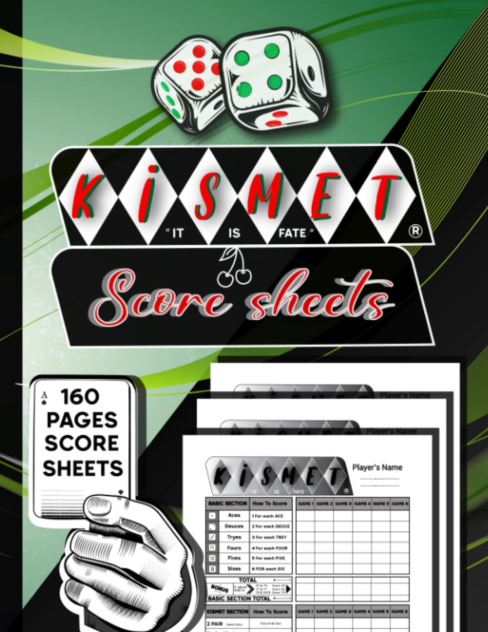 Kismet Score Sheets: 160 Large Score Pads for Scorekeeping, Kismet Card ...