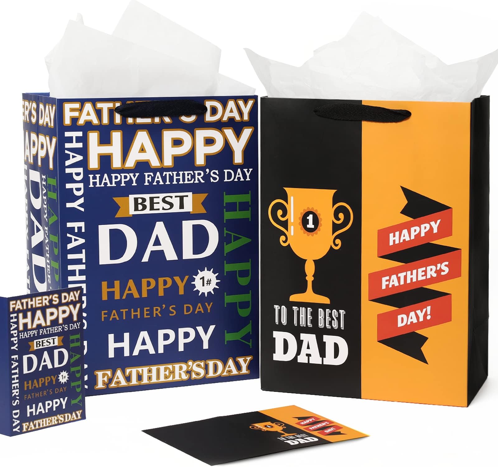 Amazon.com: Hallmark 14" Extra Large Father's Day Gift Bag Bundle (2 ...