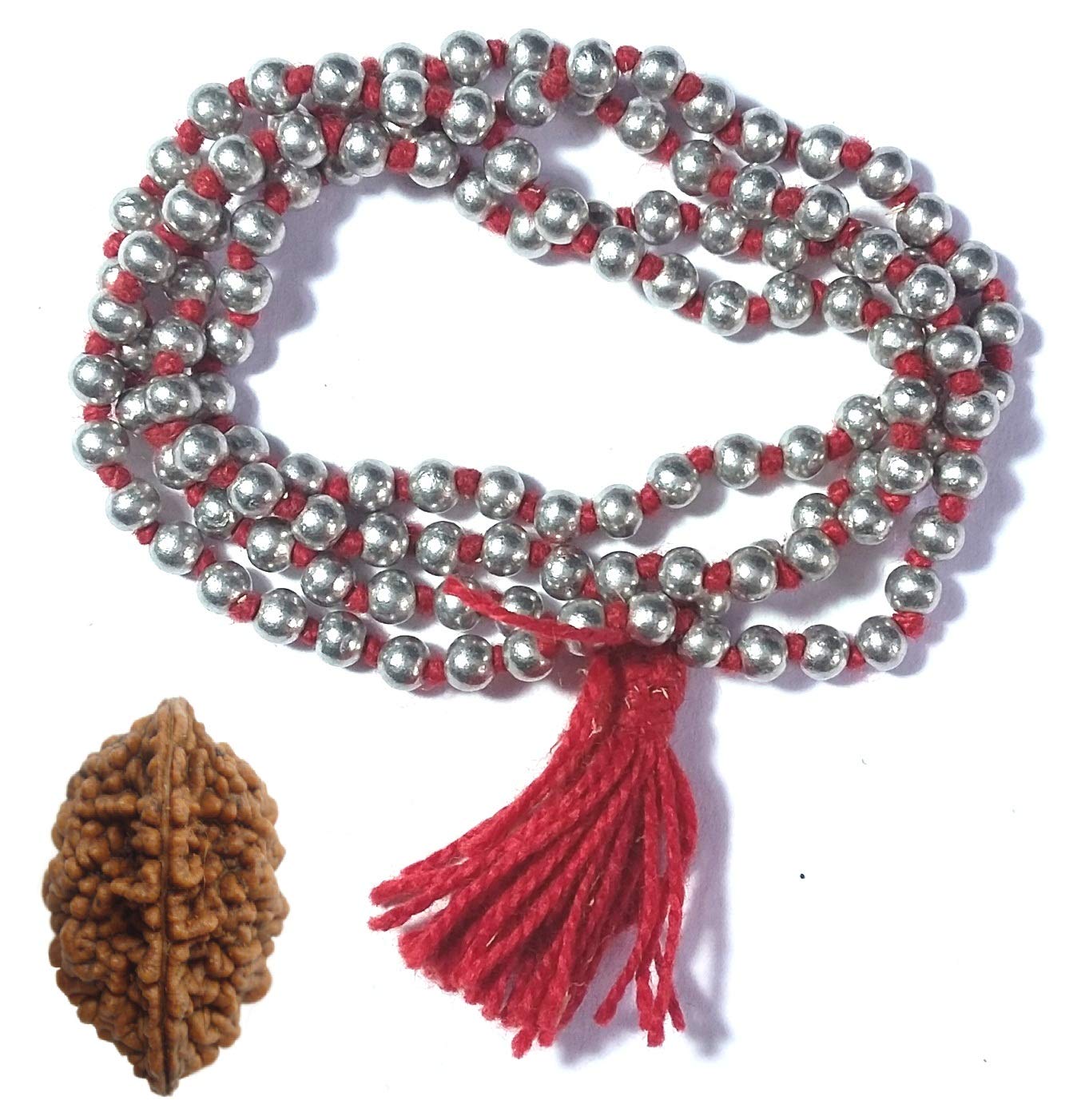 Choicepick Mercury Parad Mala Parad Gutika Mala 4-5 Mm (108+1) With 2 ...