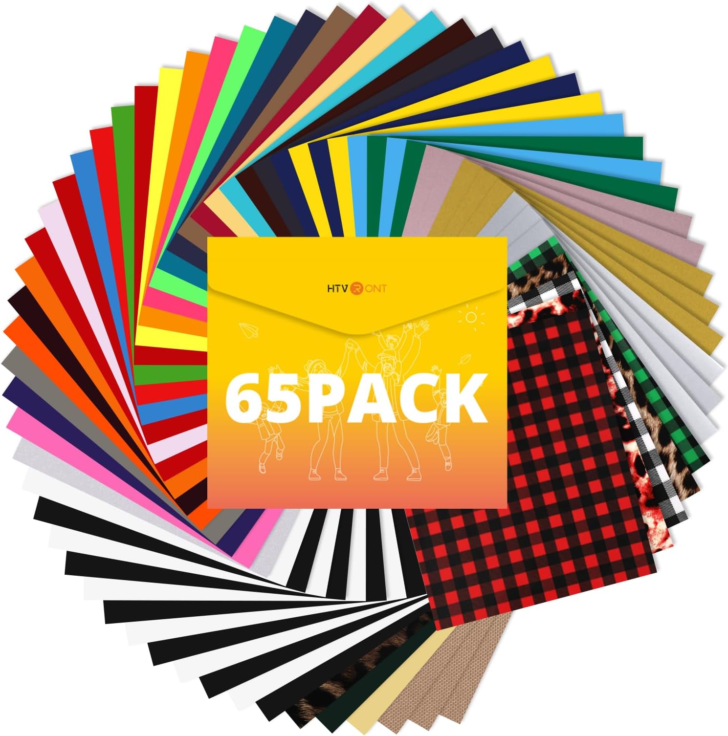 Amazon.com: HTV Heat Transfer Vinyl Bundle 37Pack 12" x 10" Vinyl ...