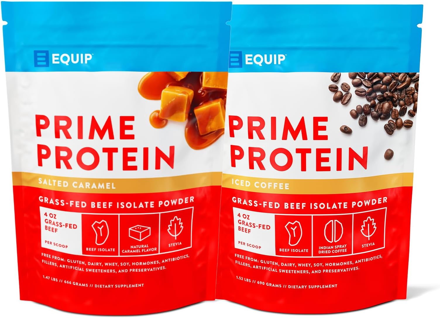 Amazon.com: Equip Foods Prime Protein Powder - Salted Caramel & Iced ...