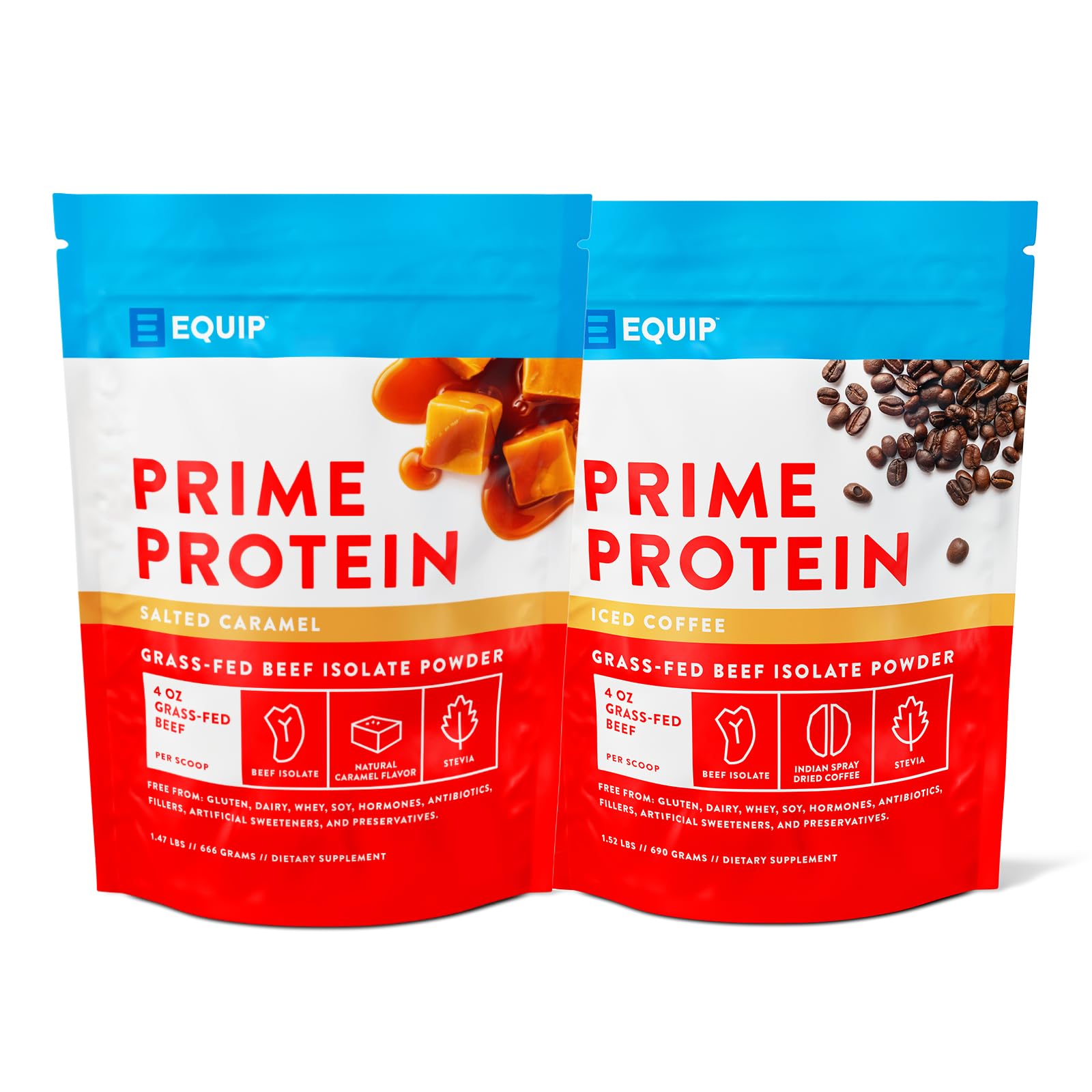 Amazon.com: Equip Foods Prime Protein Powder - Salted Caramel & Iced ...
