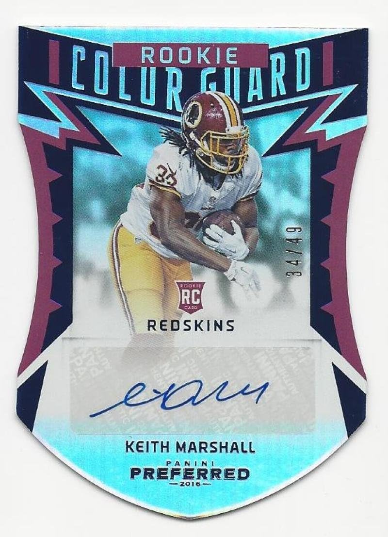 Amazon.com: 2016 Panini Preferred Blue Color Guard Die Cut Keith ...