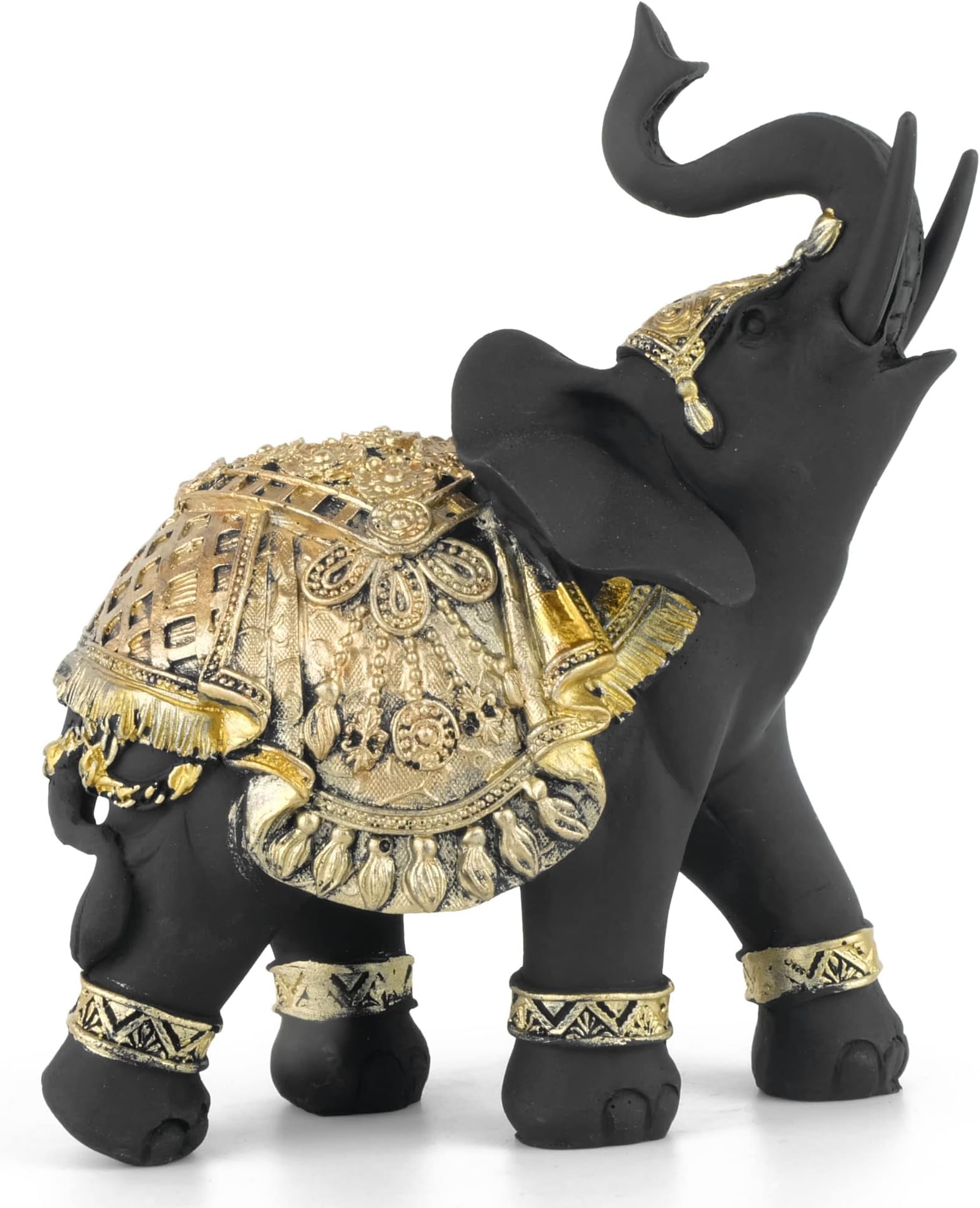 Amazon.com: Betterdecor Feng Shui Trunk Up Lucky Elephant Statue ...