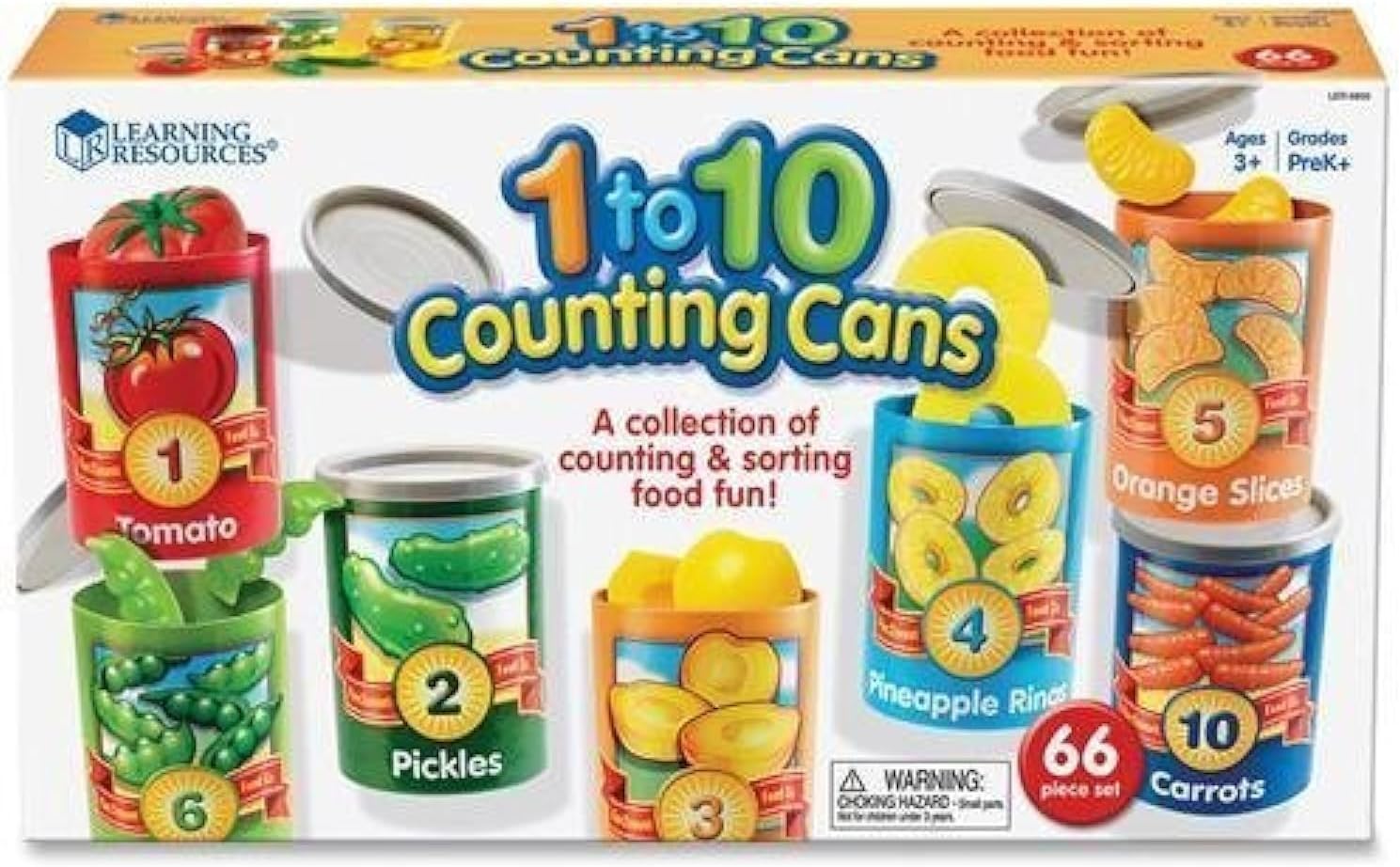 Amazon.com: Learning Resources LRNLER6800-1 to 10 Counting Cans : Toys ...