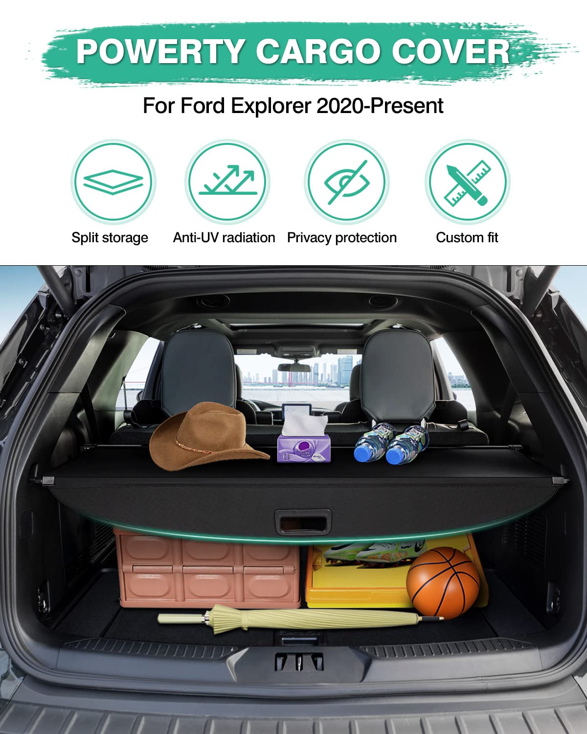 Snapklik.com : Powerty Cargo Cover Compatible