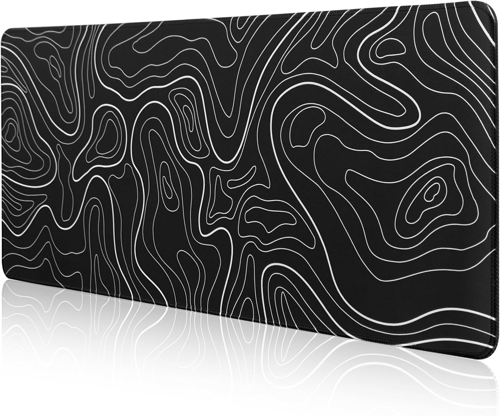 Gaming TOPO Keyboard Mouse Pad, Long Mouse Mat with Anti-Slip Rubber ...