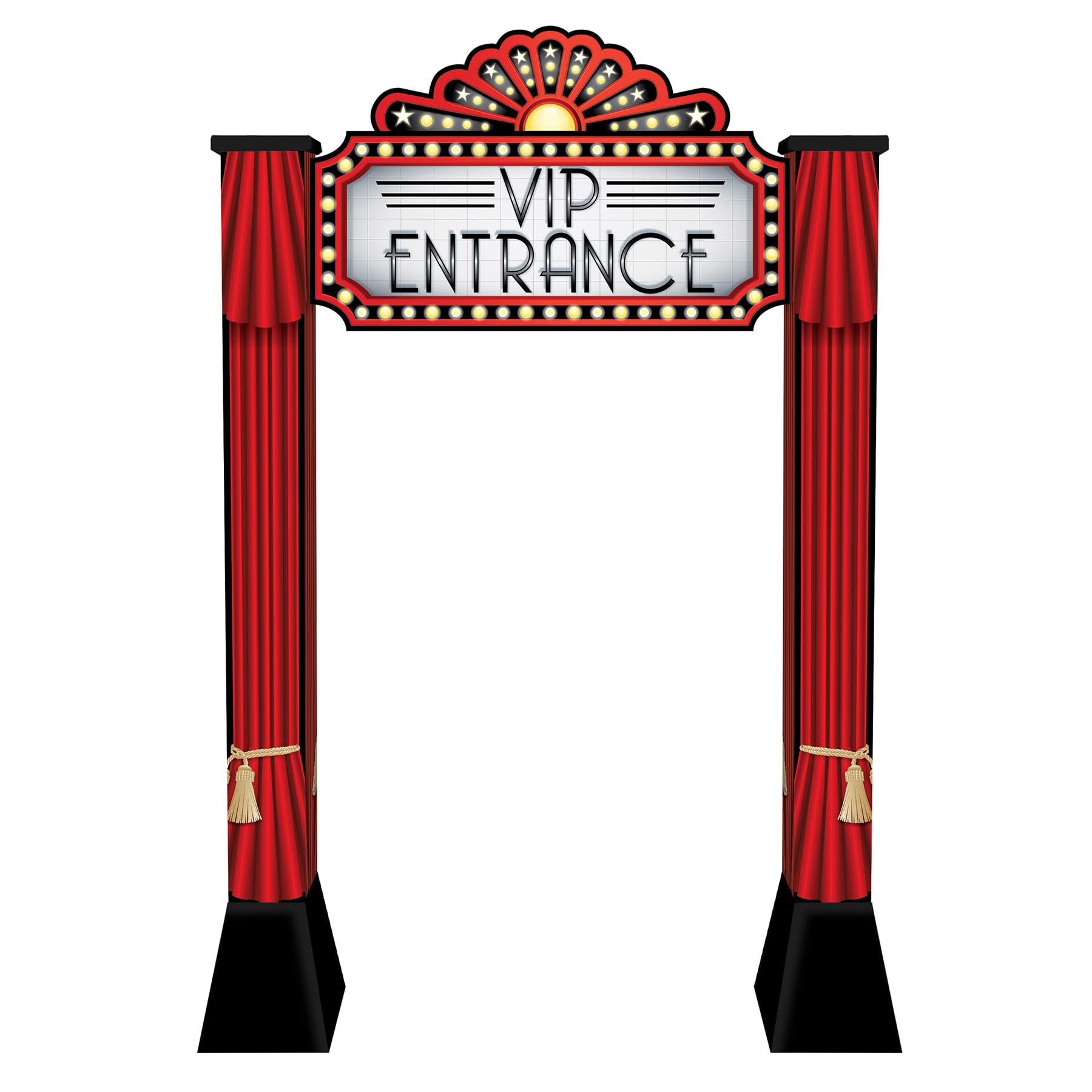 Amazon.com: Beistle Large 8' 3" x 5' 3.75" Cardboard VIP Entrance Red ...