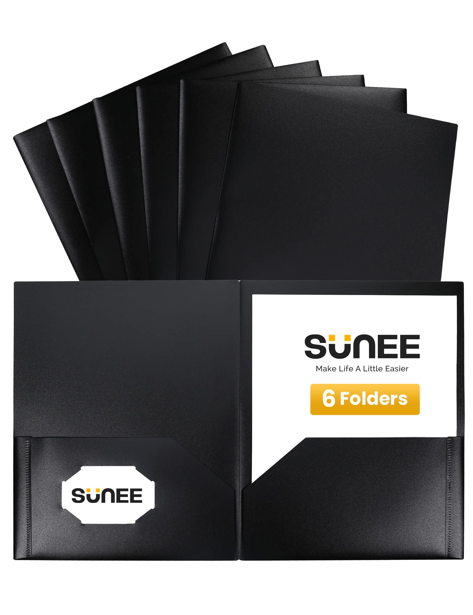 Two-Pocket Heavyweight Poly Portfolio Folder, 3-Hole Punch, Letter ...