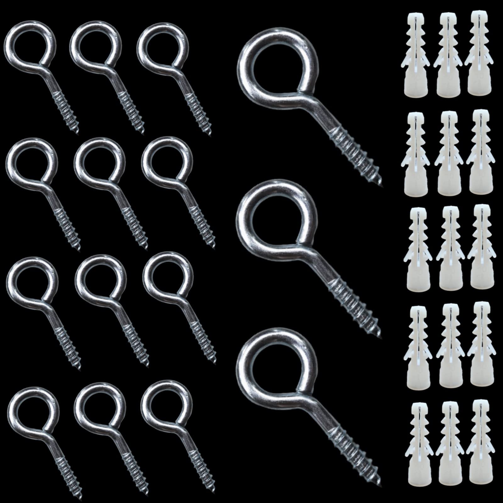 Amazon.com: 304 Stainless Steel Screw Eye, Stainless Steel Eye Hook, 2 ...