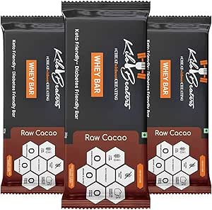 Kilobeaters Raw Cacao Protein Whey Bars for Diabetics & Fitness ...
