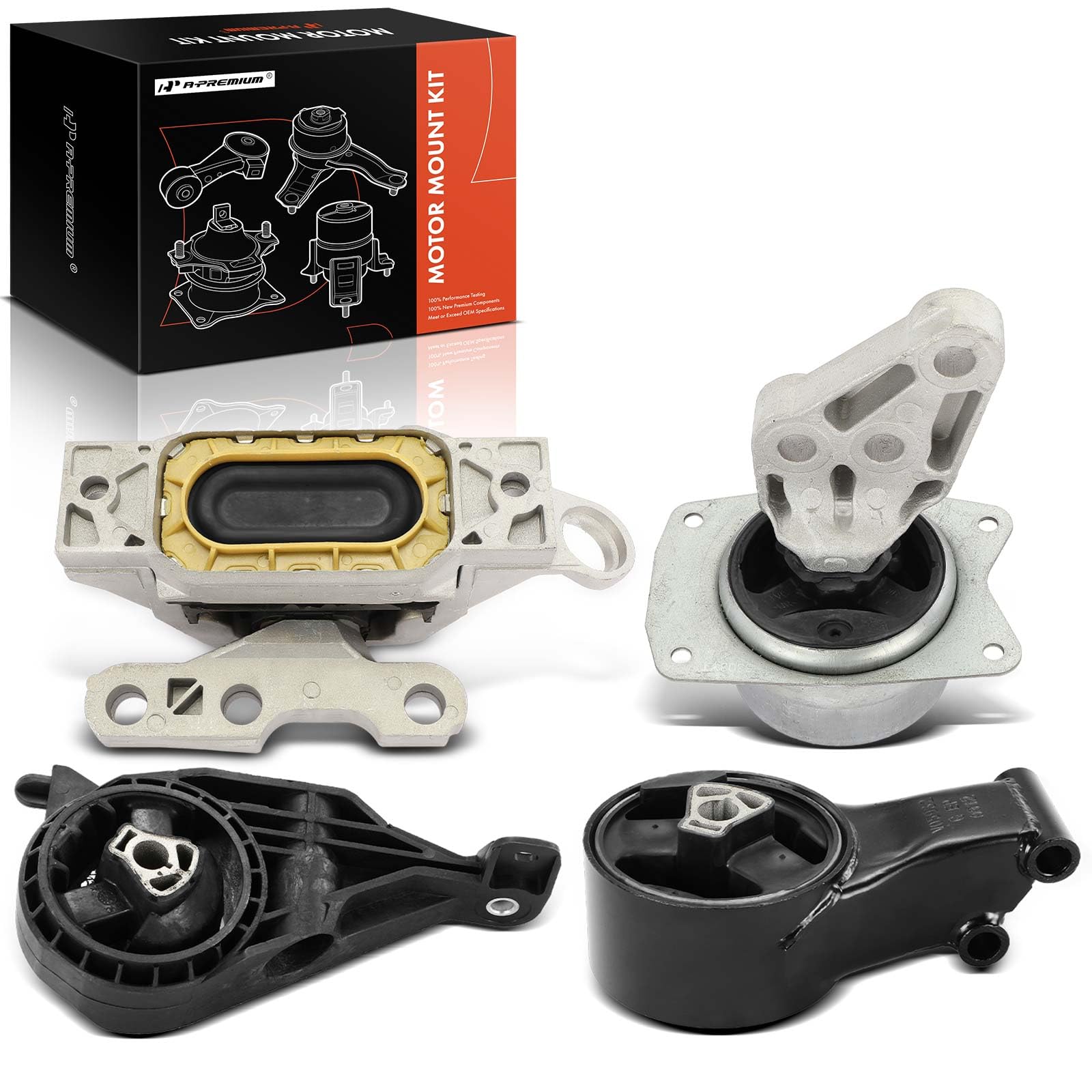 Amazon.com: A-Premium 4PCS Engine Motor Mount and Transmission Mount ...