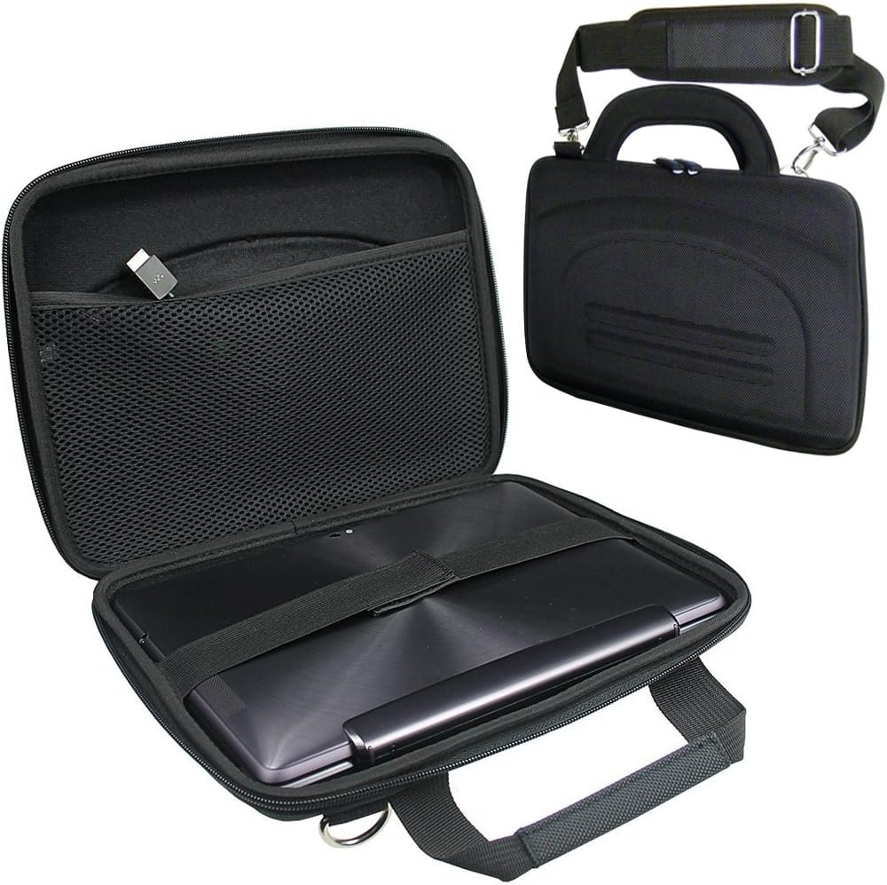 Amazon.com: iGadgitz Black EVA Travel Hard Case with Shoulder Strap for ...