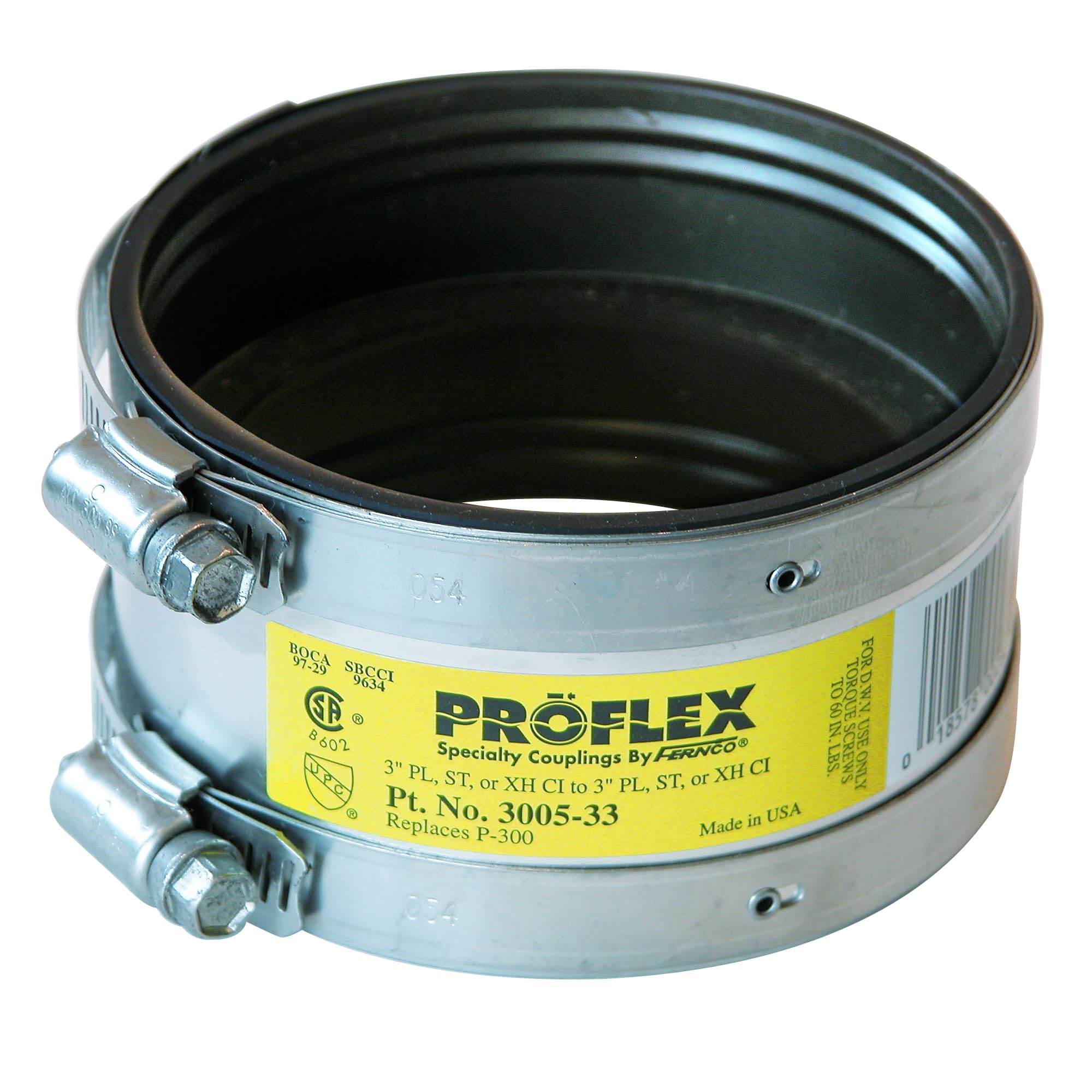 Amazon.com: Fernco ProFlex P3005-33 3" Shielded Above Ground Pipe ...