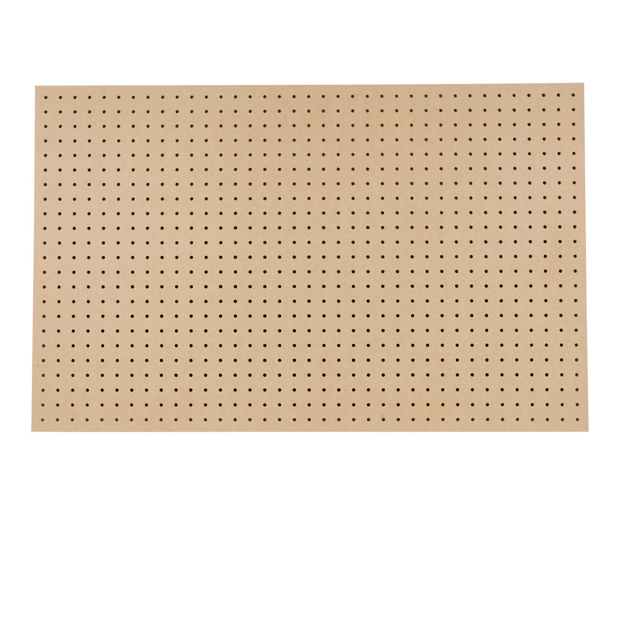 Wall Mounted Pegboard 950 x 600 mm with 25 mm Centres for Home Displays ...