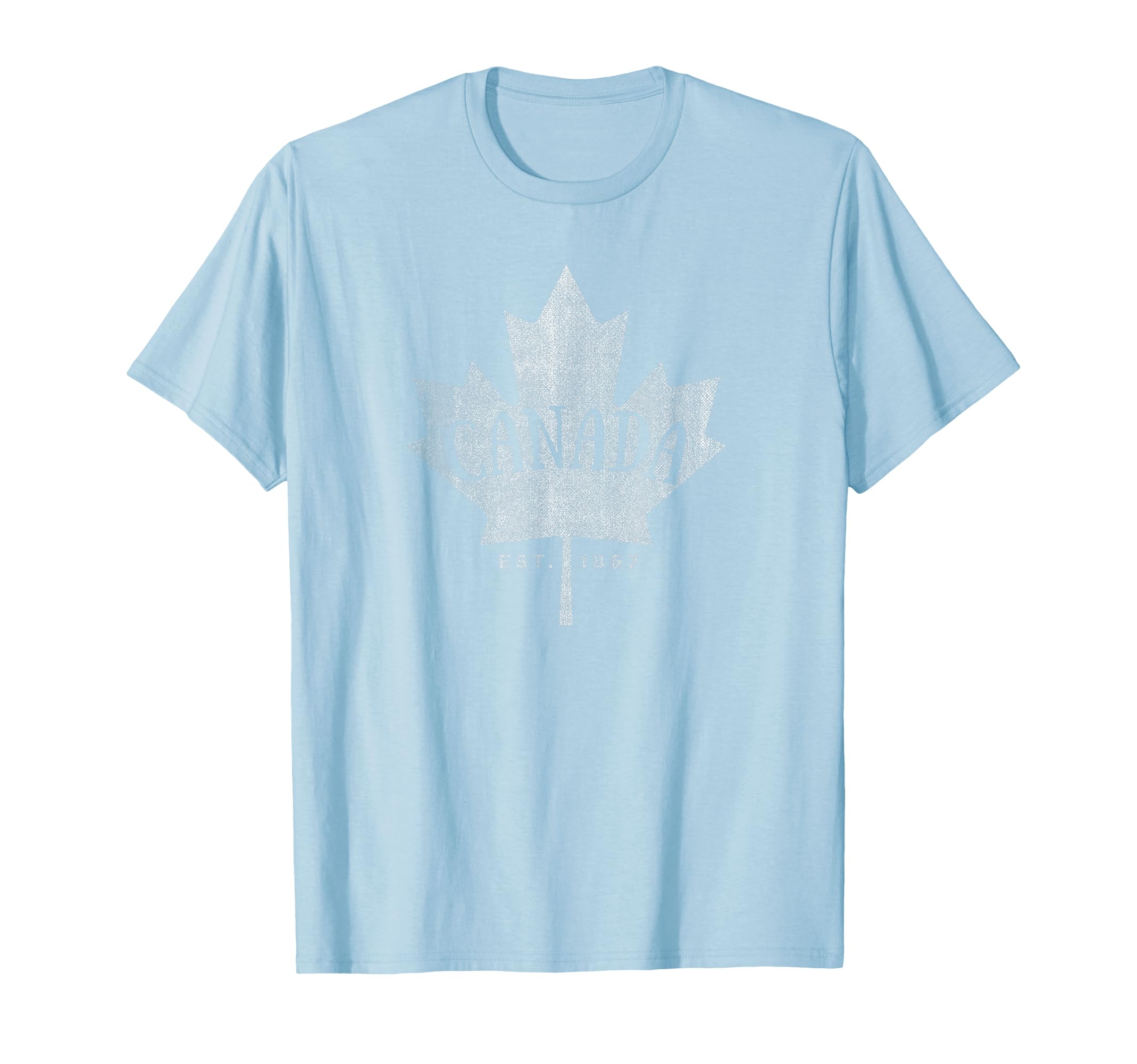 Amazon.com: Canada Maple Leaf T-Shirt - Canada Est. 1867 Vintage Script ...