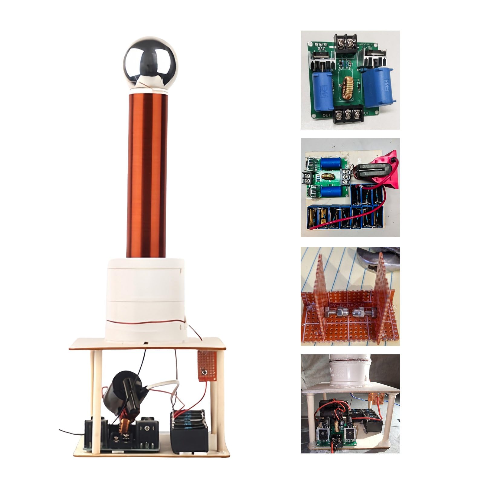Snapklik.com : Tesla Coil DIY Kit, Spark Gap Arc Generator Plasma Ball ...