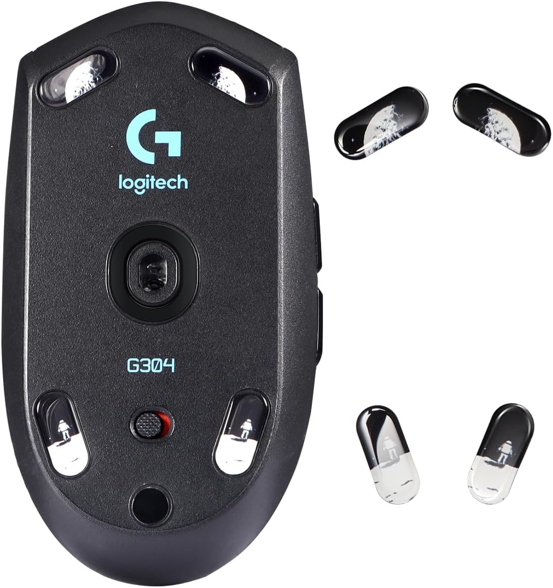 immoenuc Glass Mouse Skates for Logitech G305/304 Mouse Feet Pads ...