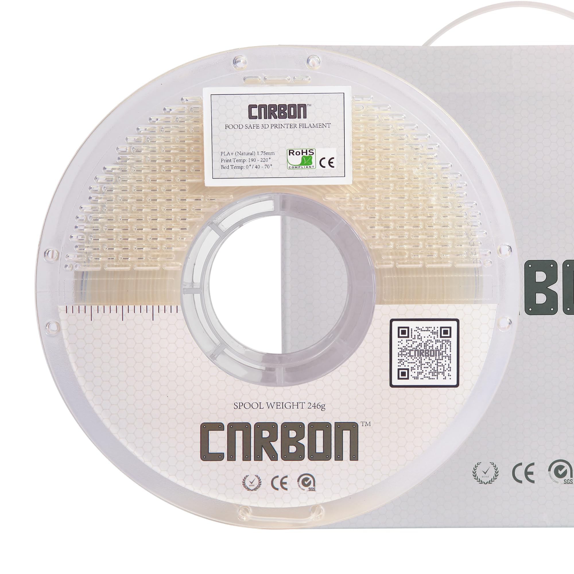 Snapklik.com : Certified Food Grade PLA+ 3D Printer Filament - CARBON ...