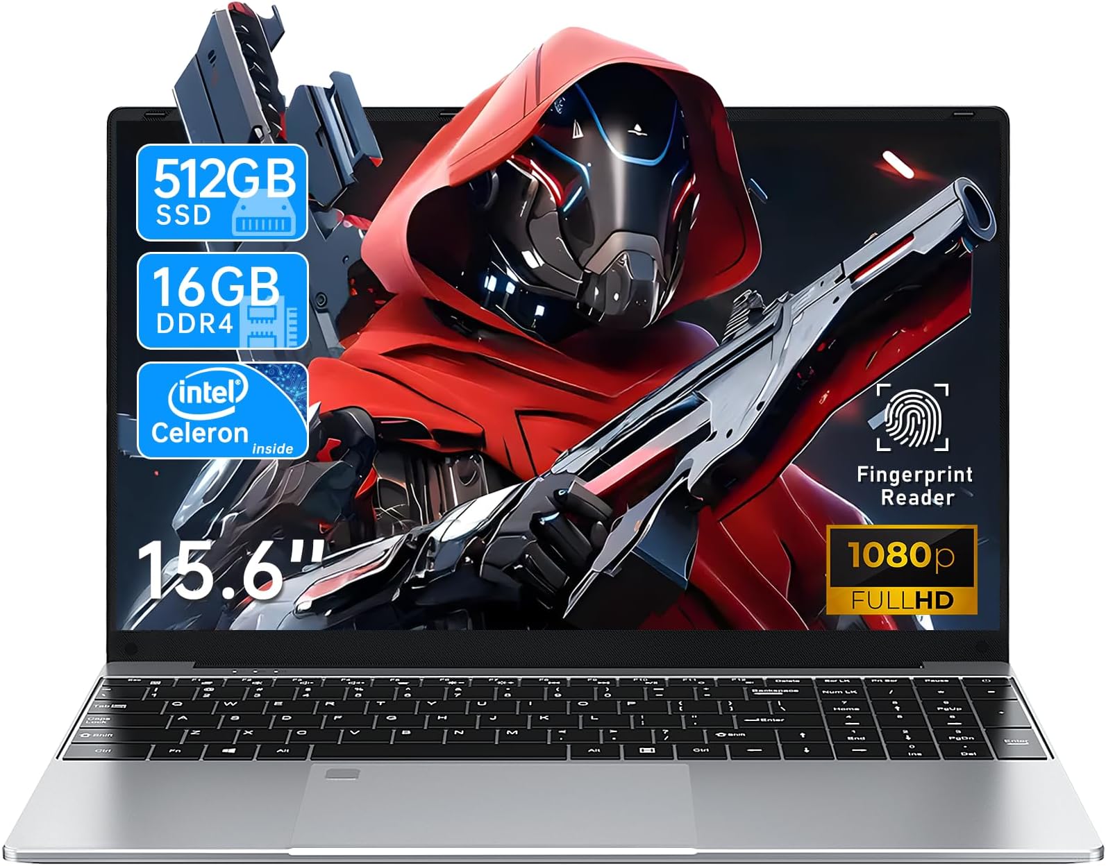 Amazon.com: SAINTDISE 15.6 inch Laptop Computer,16GB RAM LPDDR4 512GB SDD Portable Laptop ...