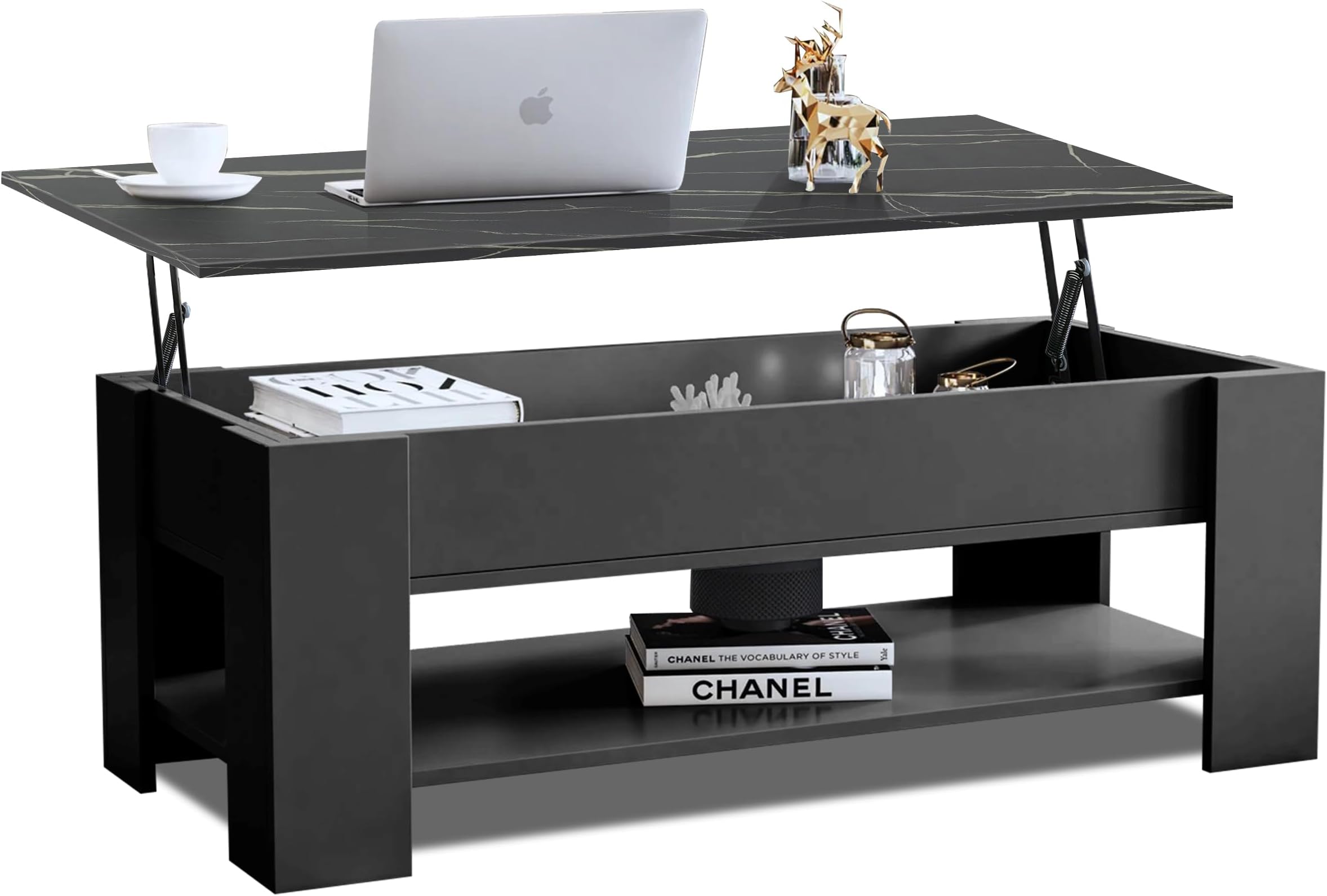 AWOOOD Coffee Table for Living Room,Side Table Modern Wooden Centre ...