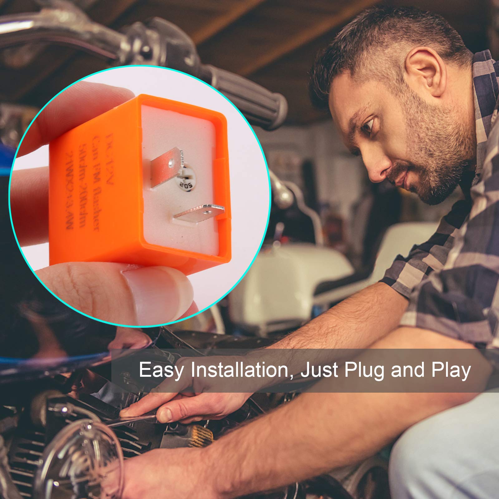 Snapklik.com : 2Pin Flasher Relay Speed Adjustable 12V Motorcycle ...