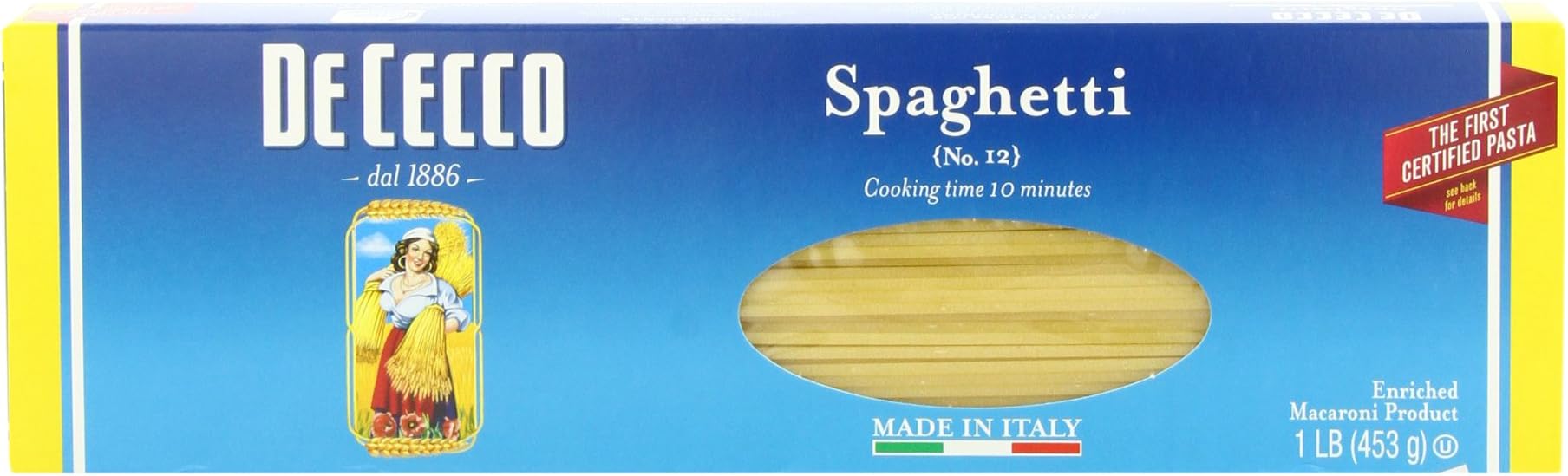 Amazon.com : De Cecco Pasta, Spaghetti No. 12, 1 Pound (Pack of 5 ...