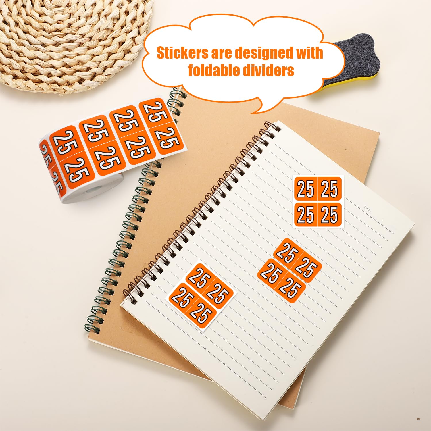 Snapklik.com : 500pcs 2025 Stickers, File Folder Year Labels 2025 ...