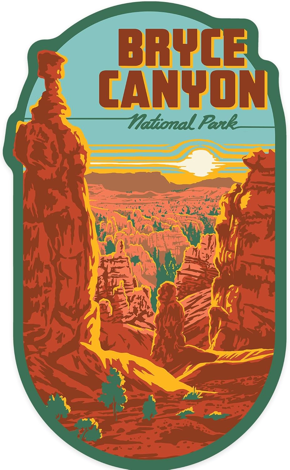 Amazon.com - Die Cut Sticker Bryce Canyon National Park, Utah, Explorer ...