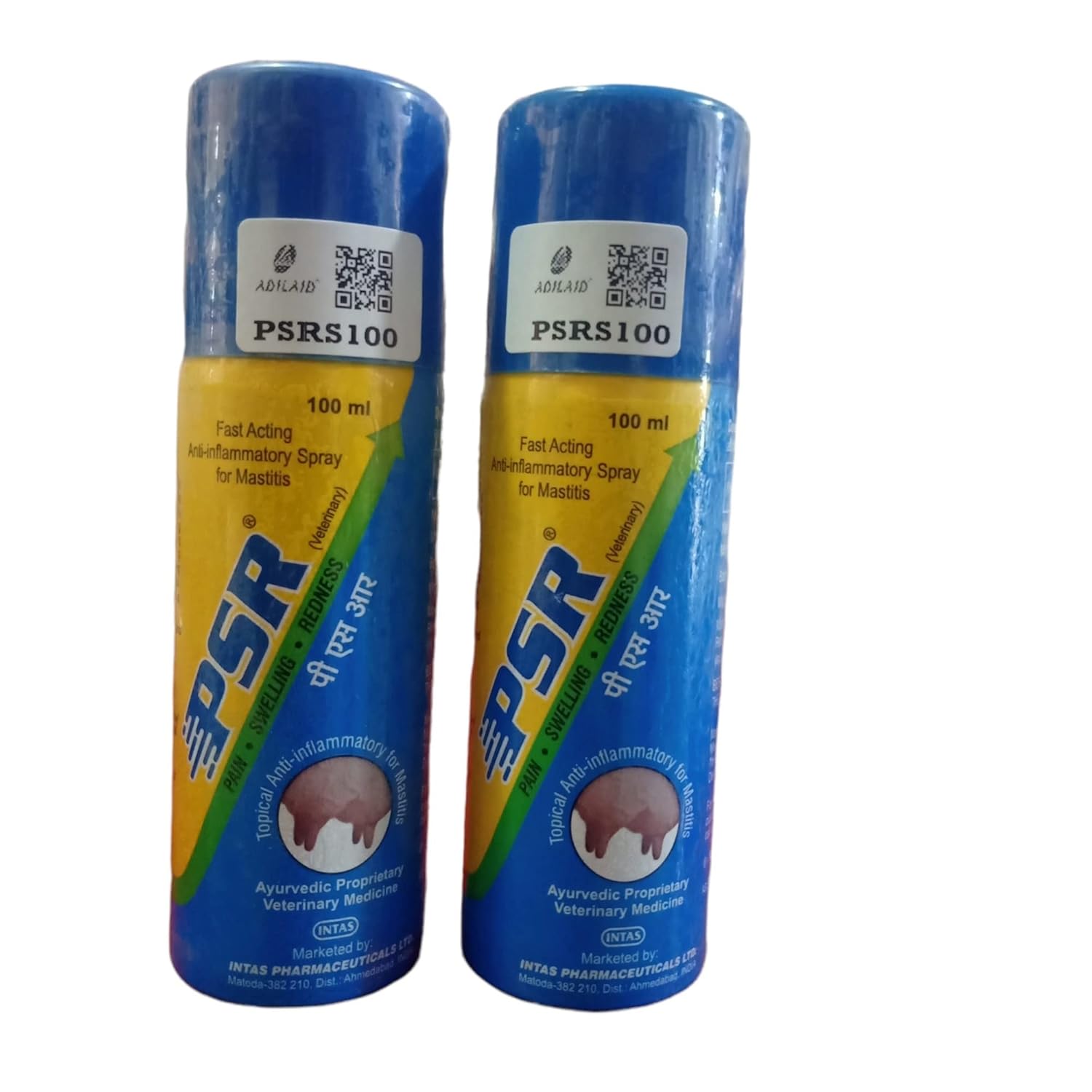 PSR Spray Topical Anti-inflammatory for Mastitis (Pack of 2) 100 ml ...