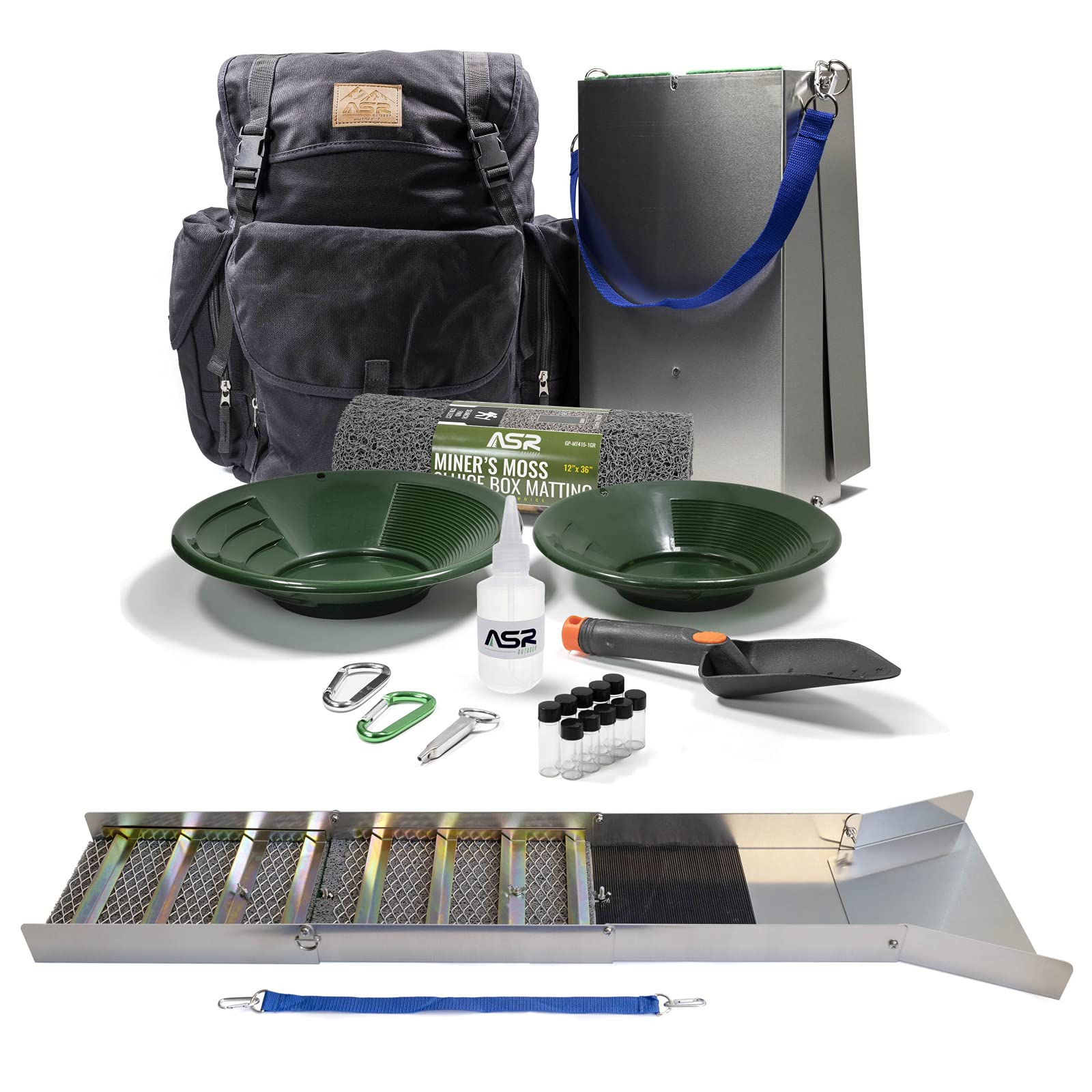 ASR Outdoor Deluxe 50" Aluminum Folding Sluice Box Gold Prospecting ...