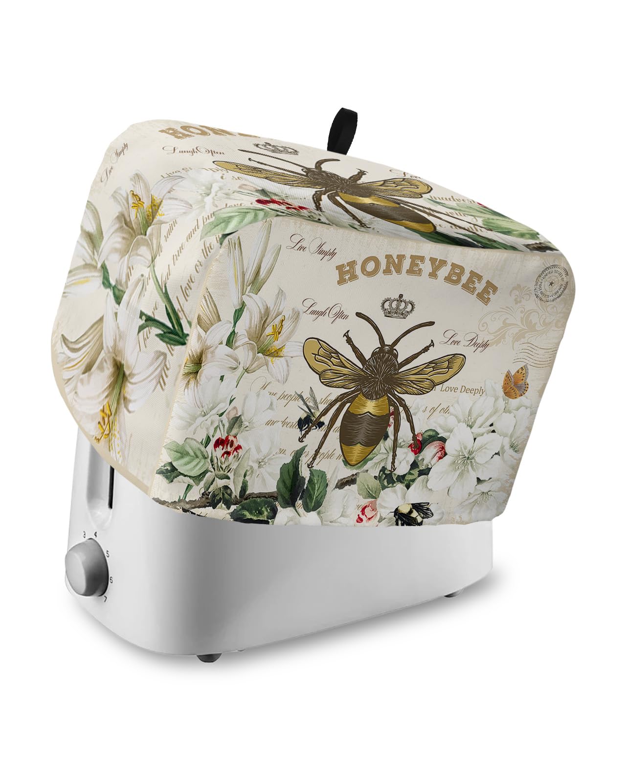 Amazon.com : Toaster Cover 2 Slice Bees Flowers Bread Toaster Oven ...