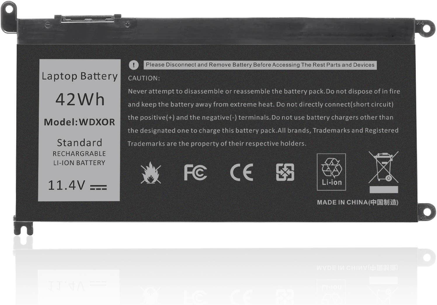 ARyee WDX0R Battery Compatible with Dell Inspiron 13 5368 5378 5379 ...
