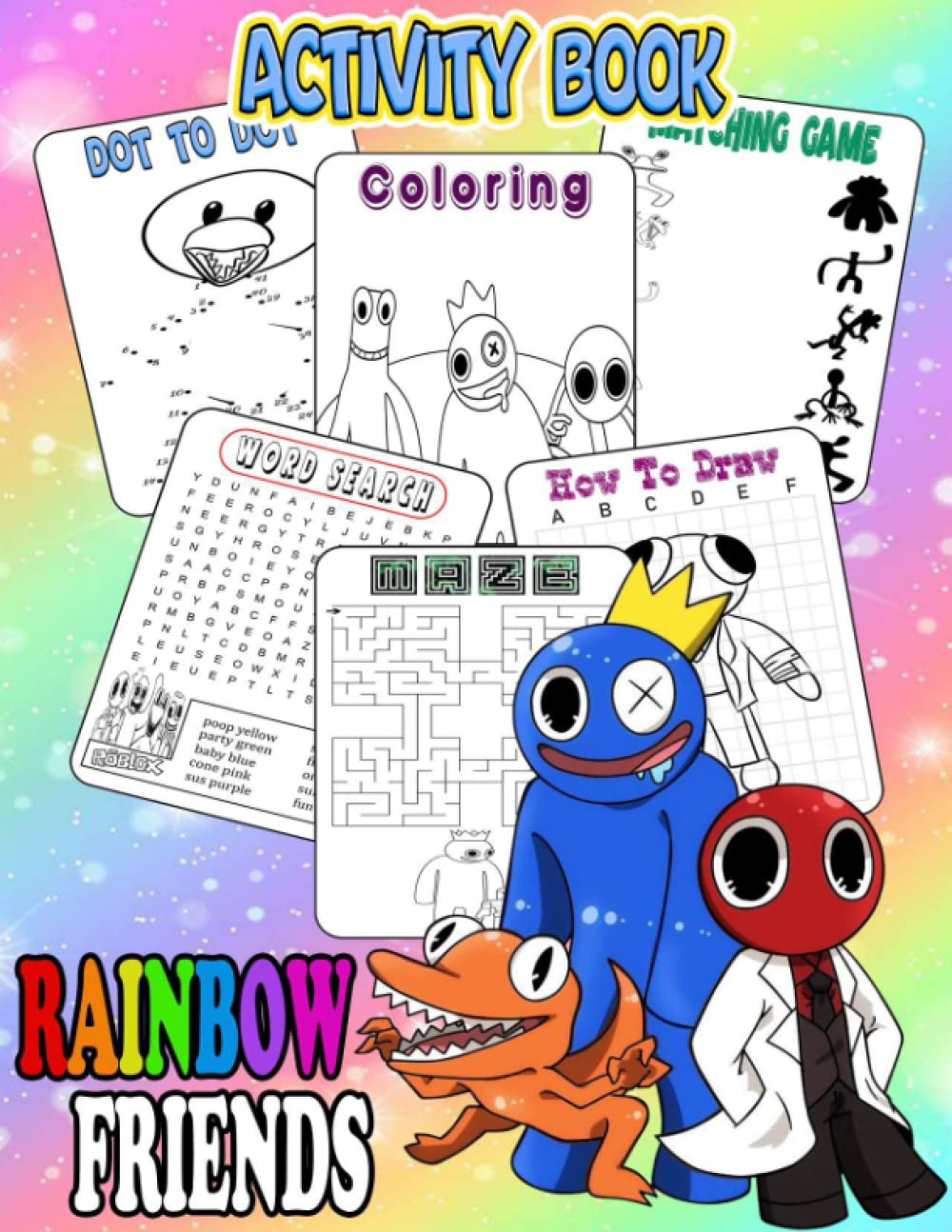 Buy Rainbow Friends Activity Book: Astounding Activities. Including ...