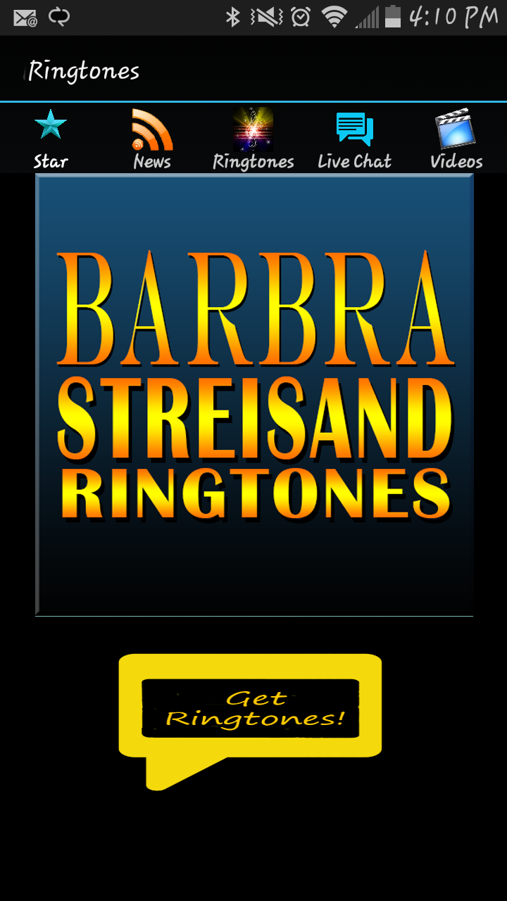 Barbra Streisand Ringtones Fan app - App on Amazon Appstore