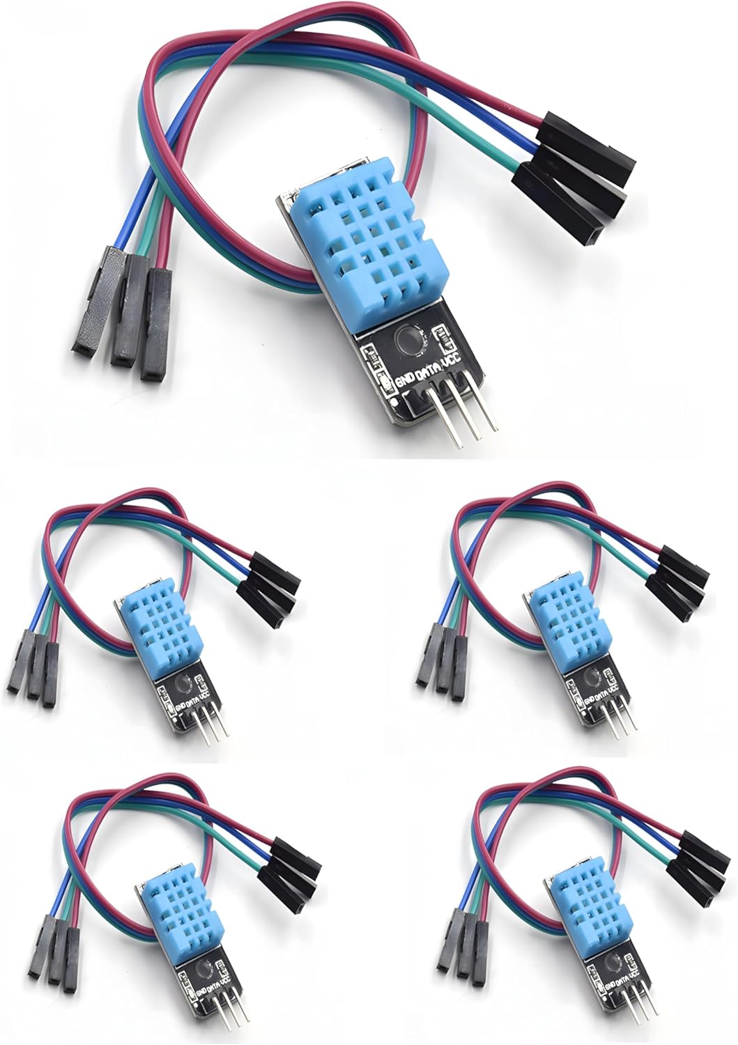 Amazon.com: PAMEENCOS 5 pcs DHT11 Temperature and Relative Humidity ...