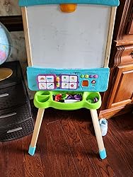 Amazon.com: LeapFrog Interactive Learning Easel with Magnetic Chalkboard and Whiteboard for Kids ...